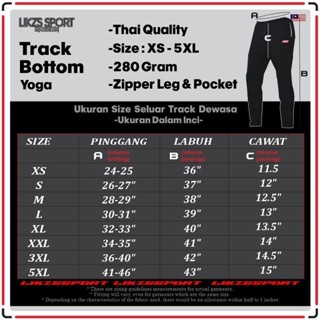 Myra Sport TB LSE-02 Track Bottom Pants Seluar Panjang Slim Fit Warm Up ...