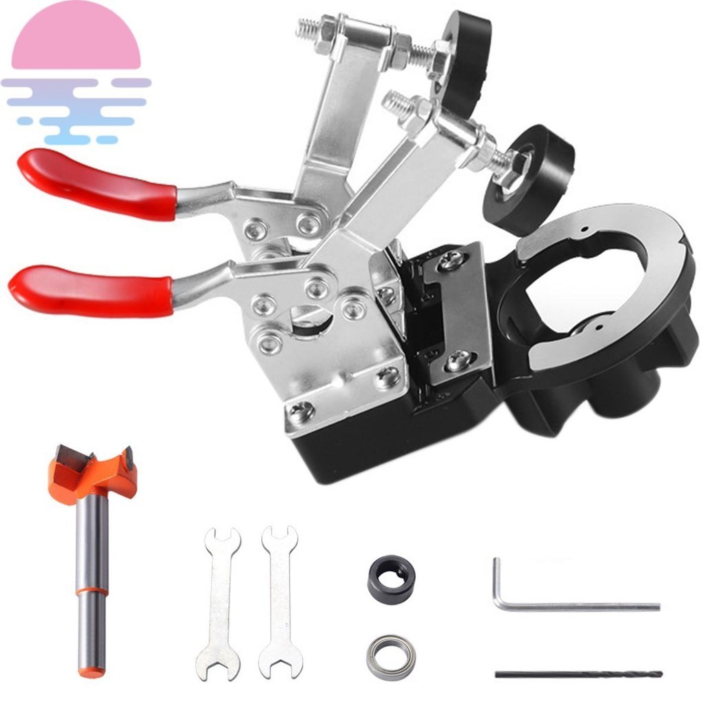 Concealed Hinge Jig Aluminium Alloy Adjustable Hinge Drilling Guide ...