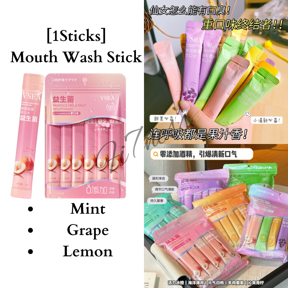 [1Sticks] Vsea Mouth Wash Stick Pencuci Mulut Oral Care Toothpaste ...