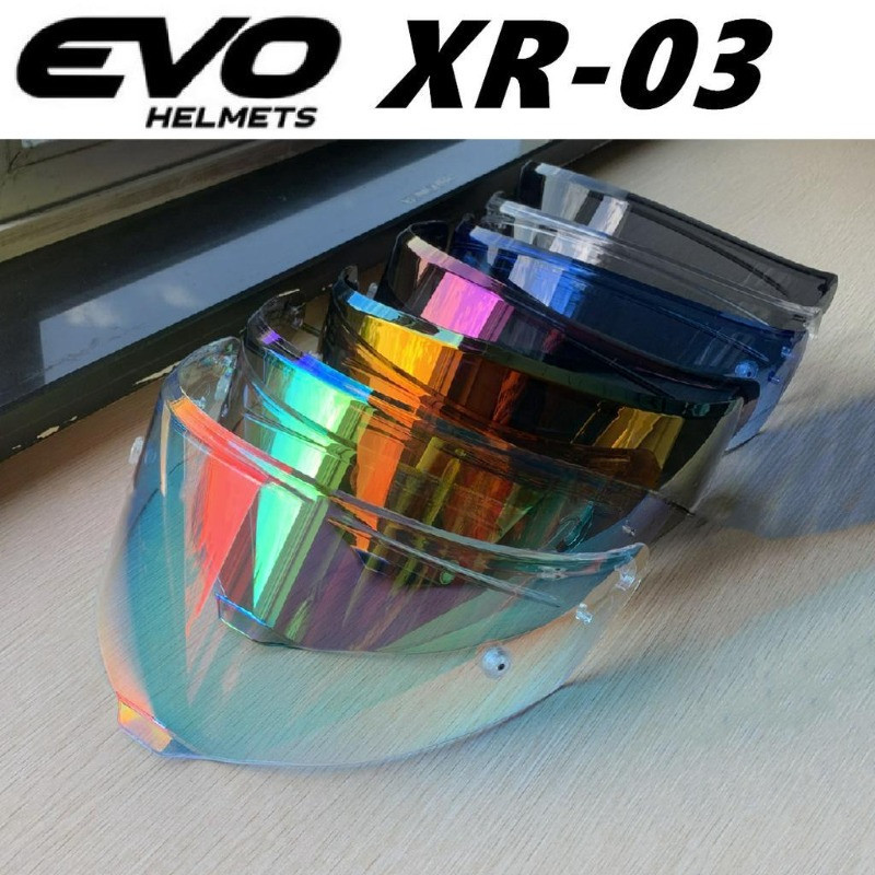 EVO XR-03 Visor Lens REVO Iridium Color For Fullface Helmet | Shopee Malaysia