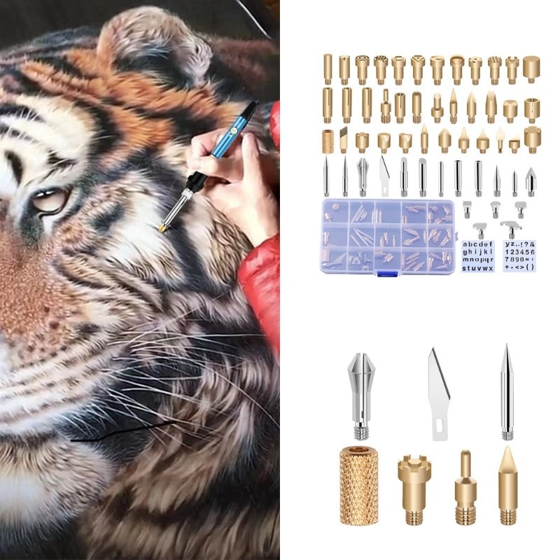 ESP Burning Pen Tips Set Soldering Iron Working Carving Burners Set ...