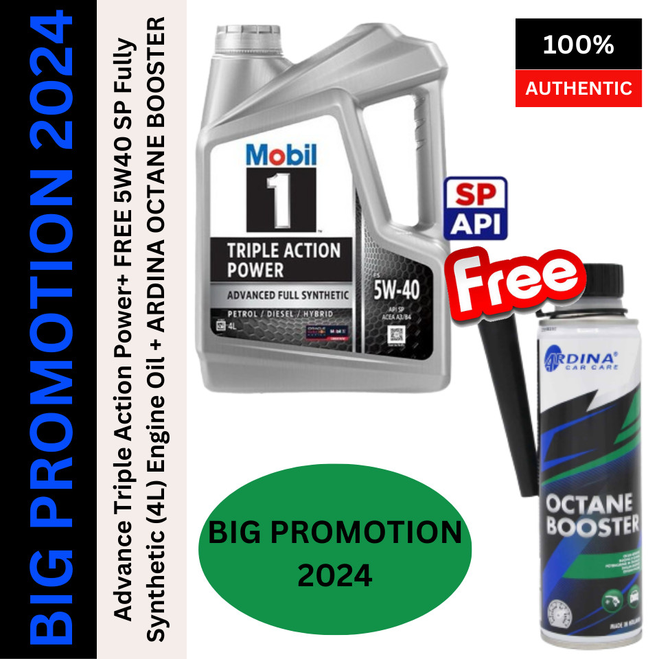 Mobil 1 Advance Triple Action Power+5W40 SP Fully Synthetic 4L)Engine ...
