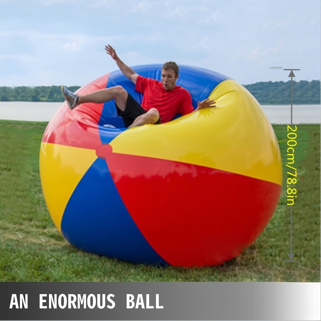 150/200cm Giant Inflatable Pool Beach Thickened PVC Sports Ball Outdoor ...