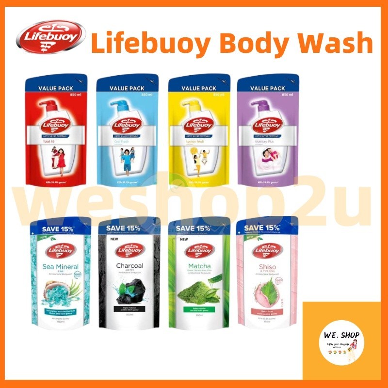 (NEW &LIVE) LIFEBUOY BODY WASH 850ML REFILL PACK | Shopee Malaysia