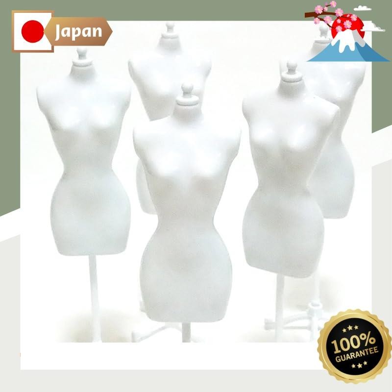 WAIWAIGOODS Miniature mannequin set (white) for displaying favorite ...