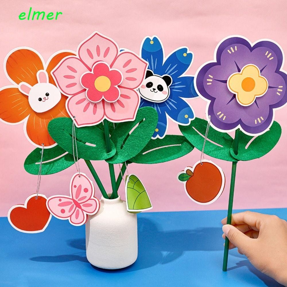 ELMER DIY Flower Greeting Card, Material Pack Paper Handmade Butterfly ...