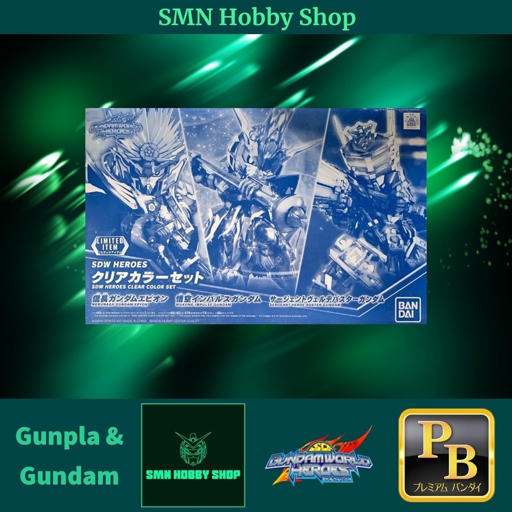 SDW Super Deformed Heroes Clear Set Limited Gunpla Gundam Model Kit [SDW Heroes SD Gundam World ...