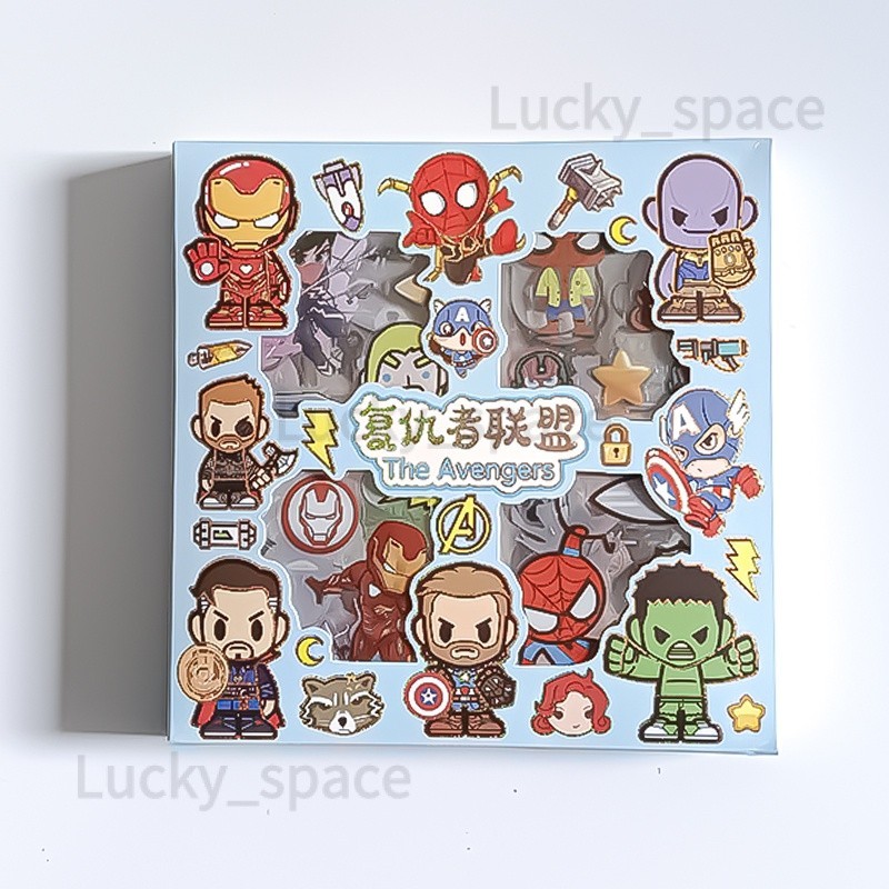 Sanrio Kuromi Sticker 100pcs Cute Set Marvel DIY Gift Box Cinnamoroll ...