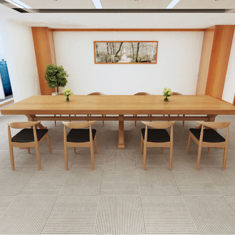 Nordic Solid Wood Conference Table Long Table Modern Simple Conference ...