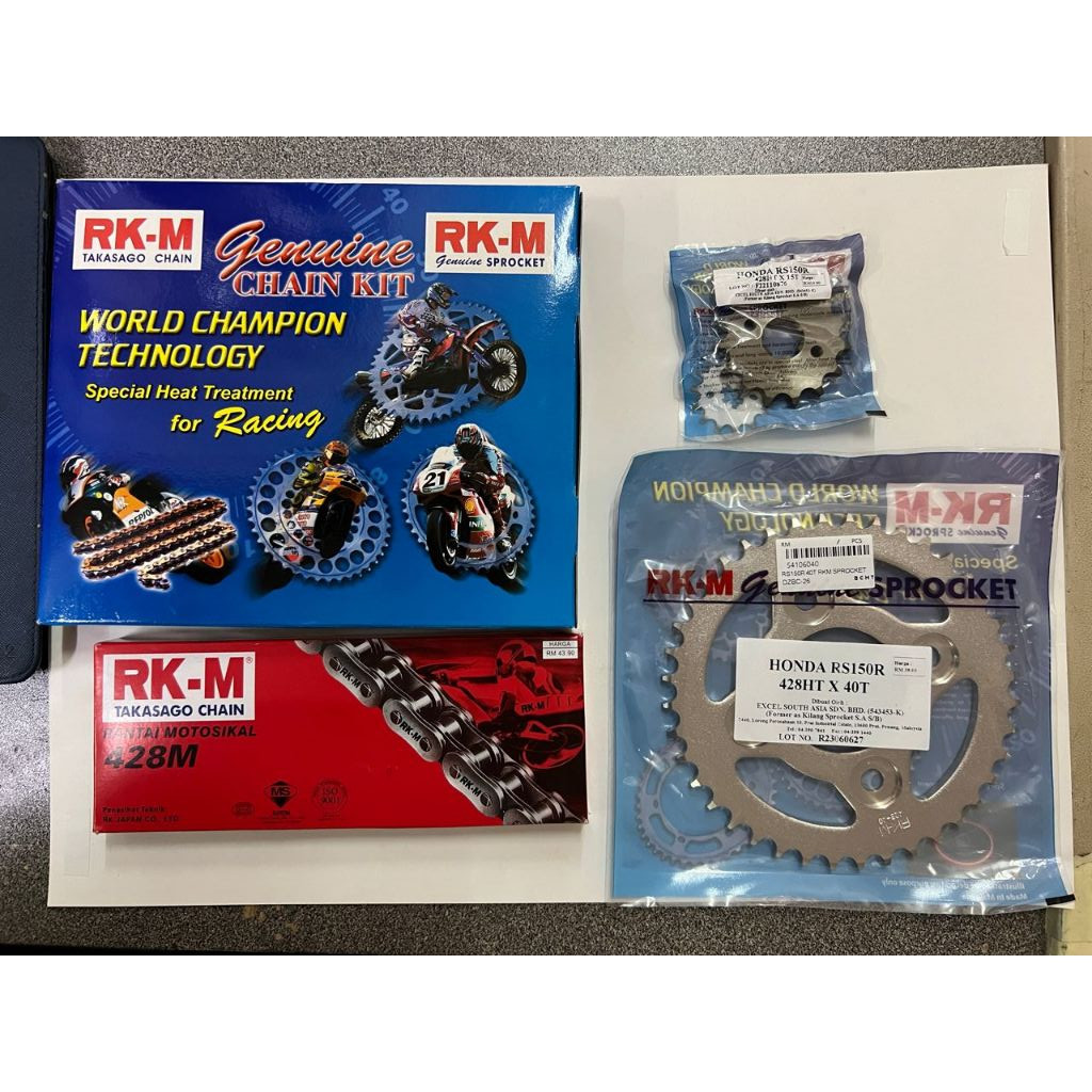 HONDA RS150R RKM OE CHAIN KIT | Shopee Malaysia