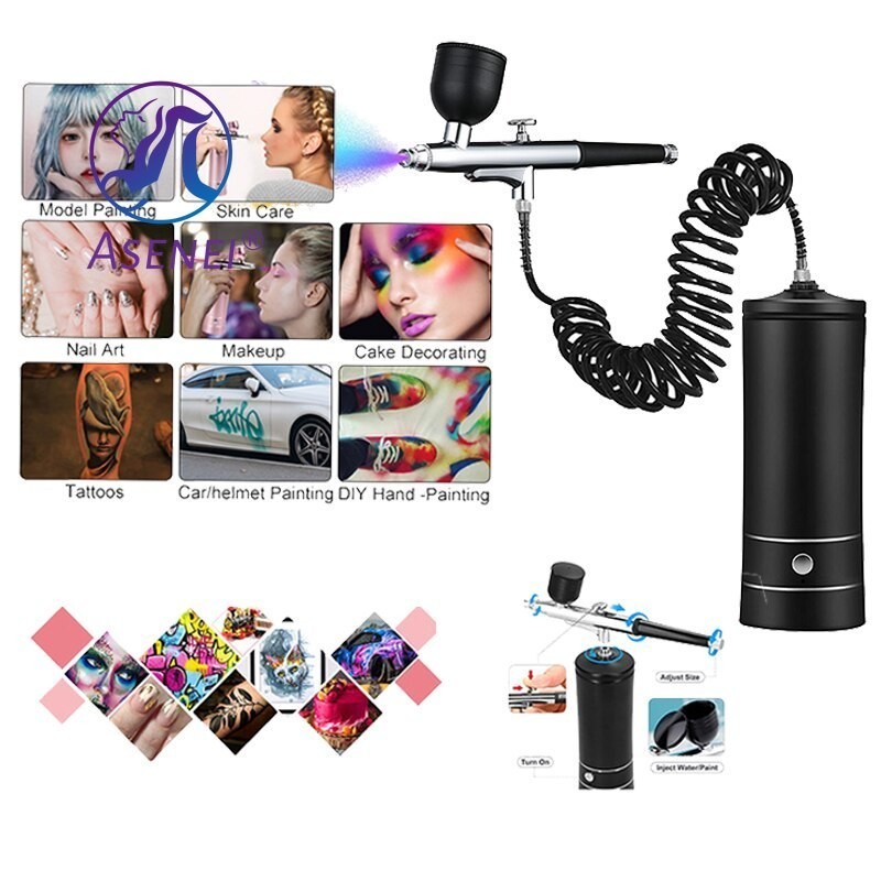 Asenei Black Oxygen Injection Device Hand Held Electric Spray Gun High ...