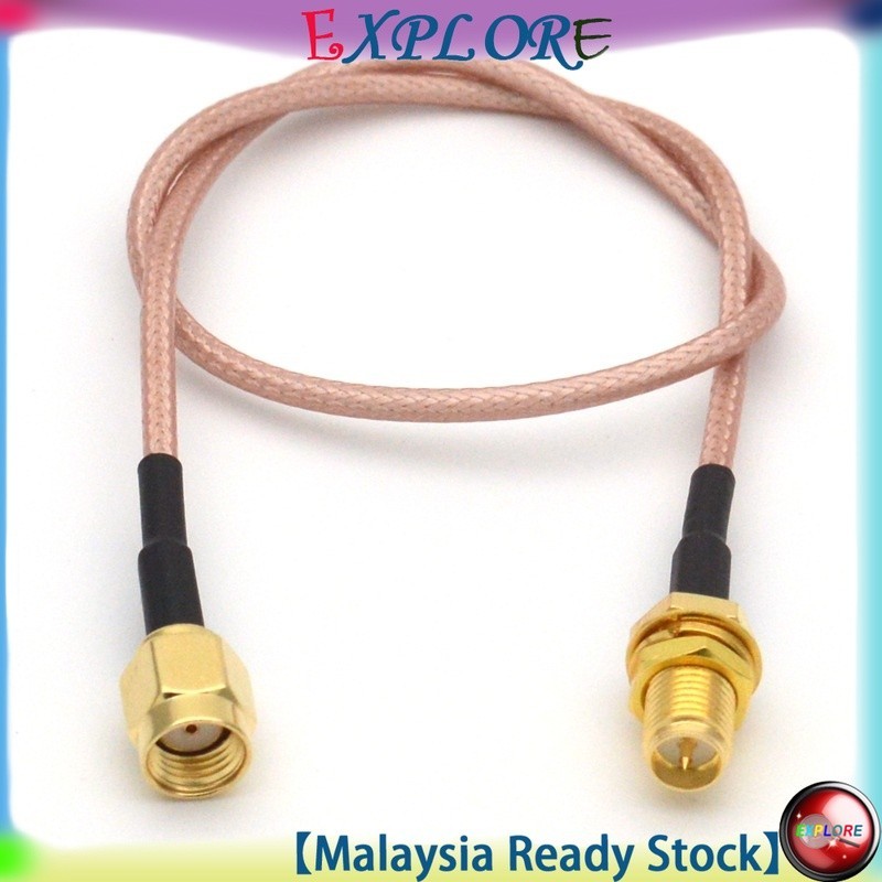 SMA female pin to SMA male jack RF coaxial adaptation cable Antenna ...