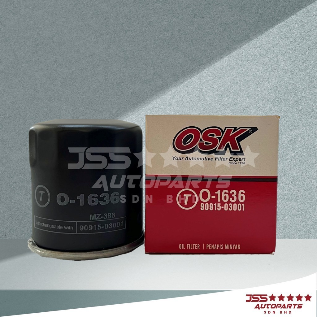 Osaka (OSK) O-1636 Oil Filter - Toyota Vios Altis ZZE121,2 ZZE141,2 ...
