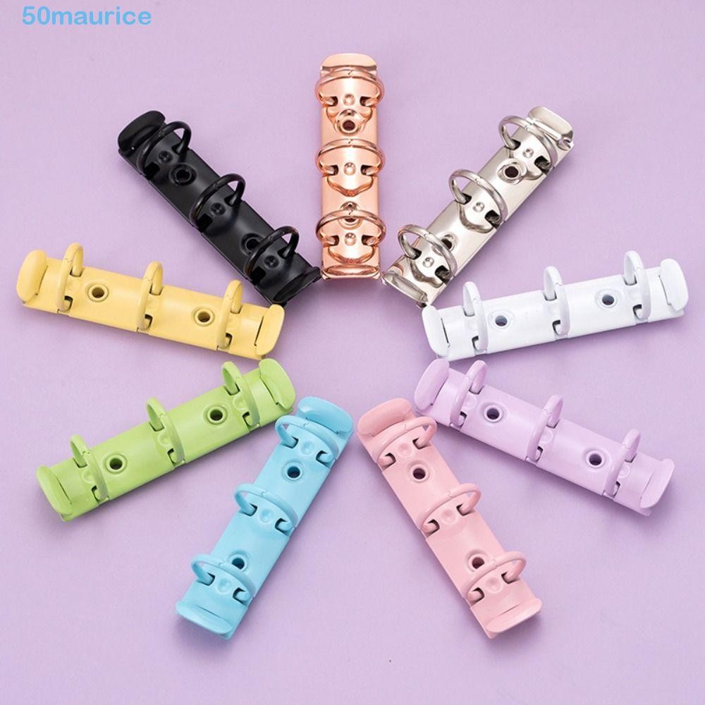 MAURICE Metal Spiral Rings Binder Clip, DIY Detachable A8 Paper Binder ...