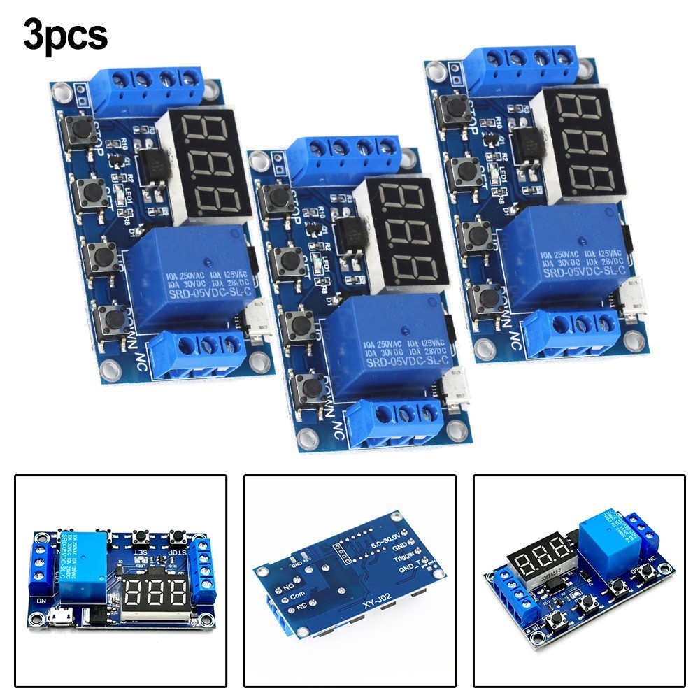 [THEBEST] 1 Channel 5V Relay 6-30V Relay Module OFF/ON Switch Trigger Time Delay Circuit ...