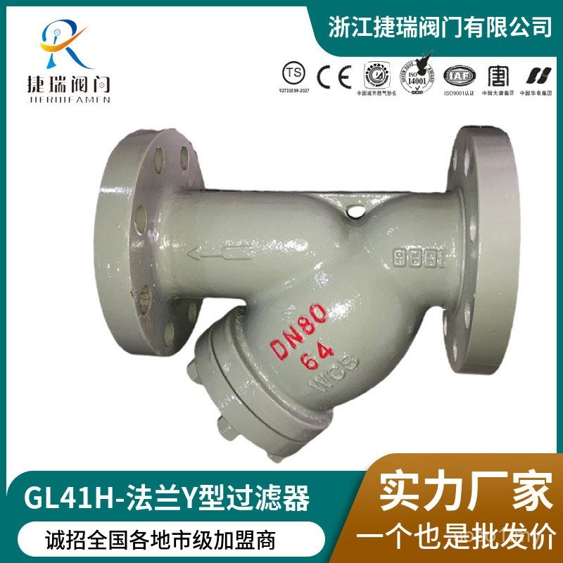Gl41h-16c National Standard Cast Steel Y-Type Flange Filter Water Treatment Oil Remove ...