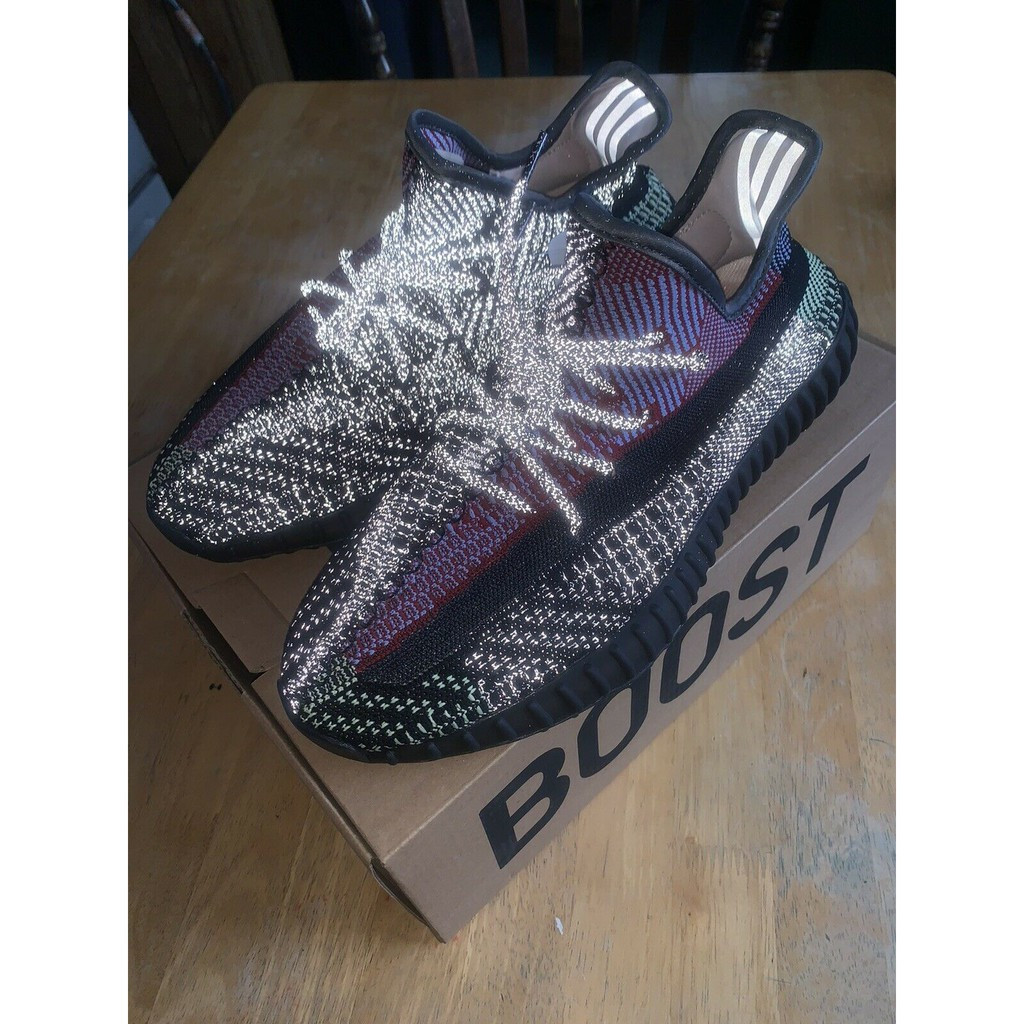 Yeezy Boost 350 V2 Yecheil sneakers size 7 REFLECTIVE Gym Casual Black ...