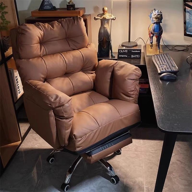 Home Computer Chair Comfortable Long Sitting Office Lazy Sofa Chair ...