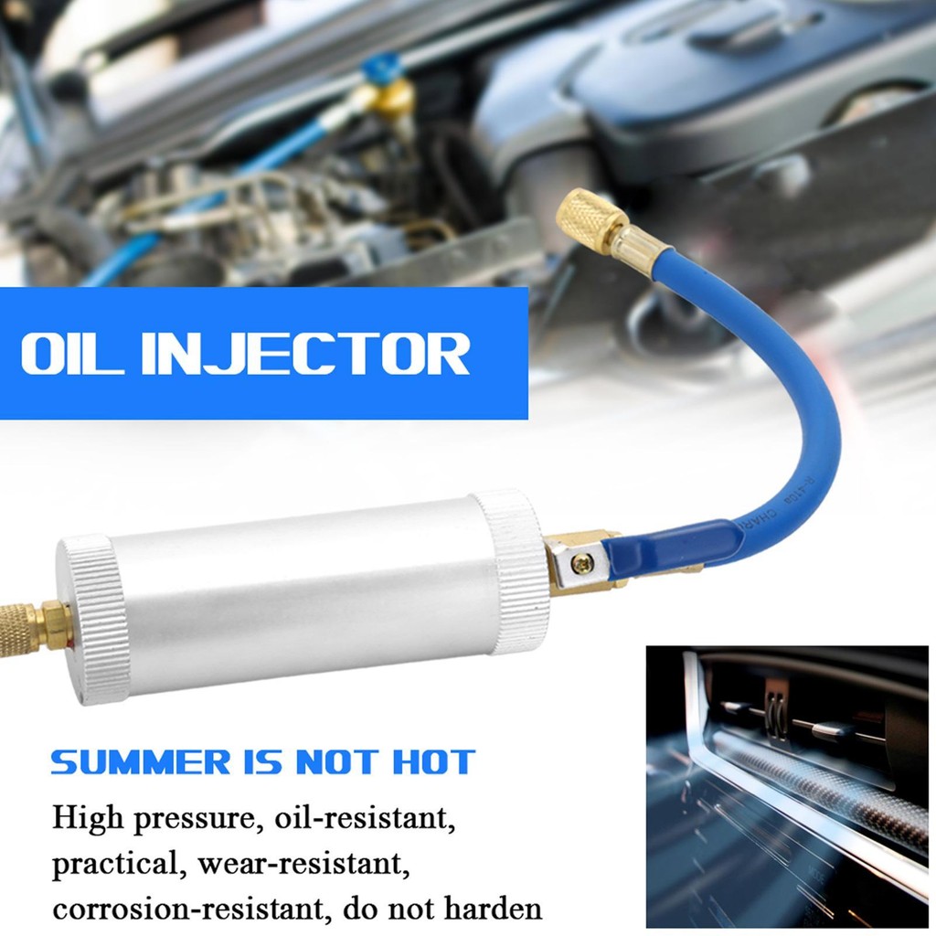 AC Oil Injector Tool Refrigerant A/C Dye Injector A/C Oil and Dye ...