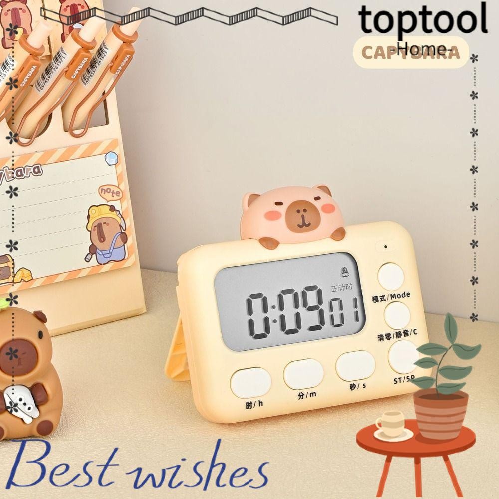 TOPTOOL Kitchen Timer, Magnetic 3-in-1 Function Countdown Timer, Creative Capybara ...