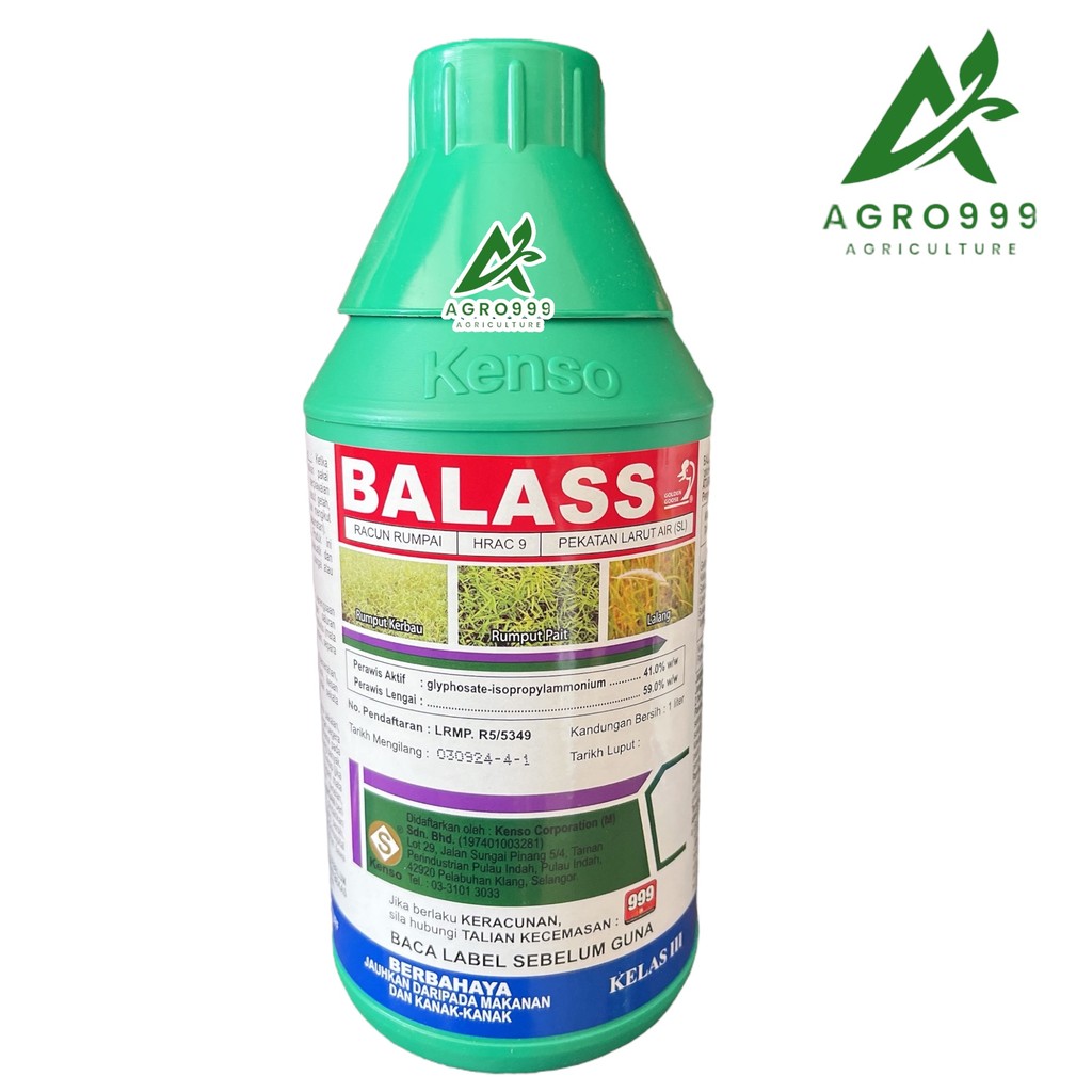 Balass 1Liter/Racun Rumpai/sama dgn Roundup Ecomax Ken up) | Shopee ...