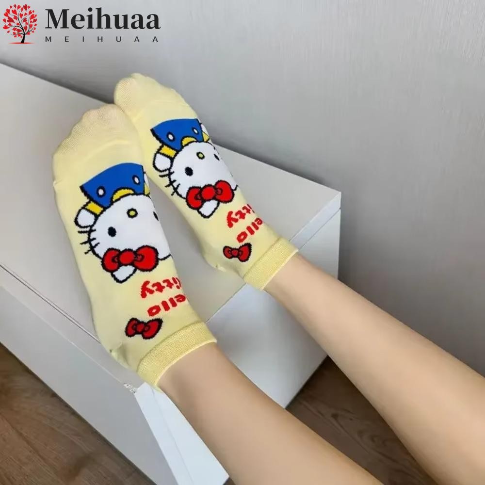 MEIHUAA Labubu Low Socks, Stitch Cinnamoroll Cartoon Ankle Socking ...
