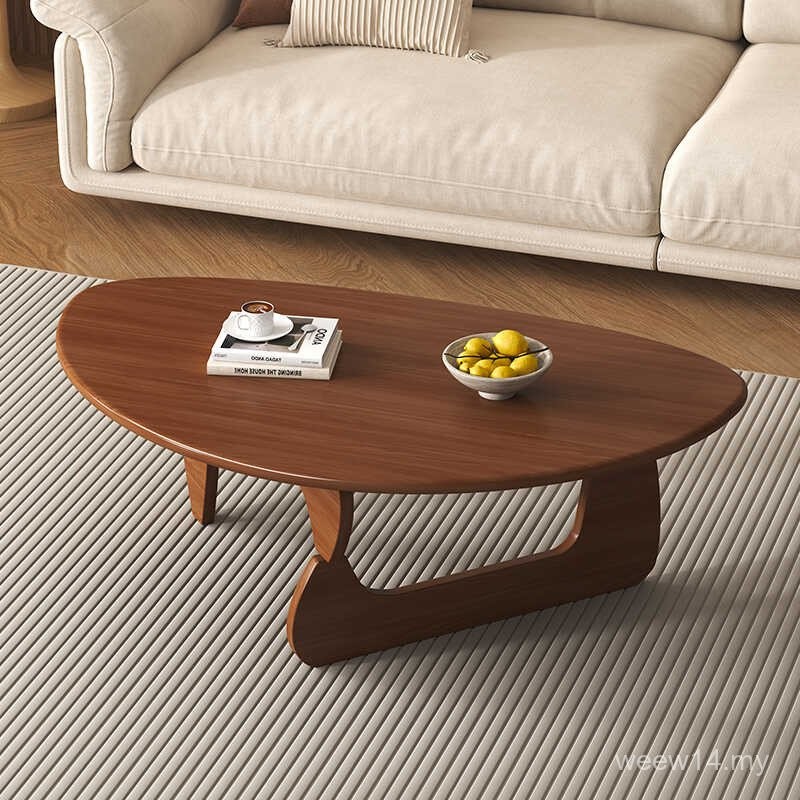 Solid Wood Coffee Table Household Living Room Light Luxury Simple ...