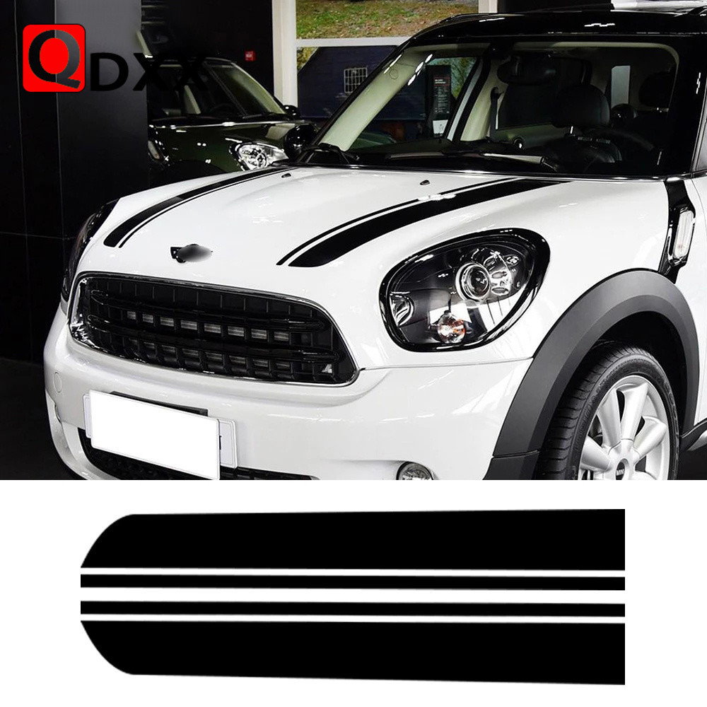 Hood Decal Bonnet Racing Stripes Engine Cover Vinyl Decal Stickers For ...
