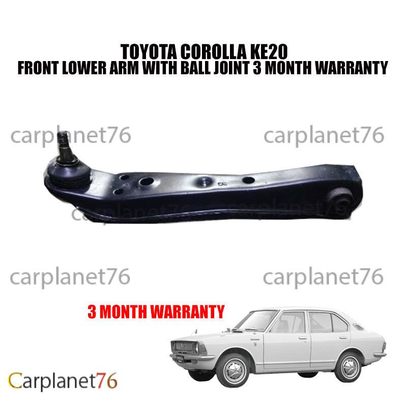 TOYOTA COROLLA KE20 FRONT LOWER ARM WITH BALL JOINT 3 MONTH WARRANTY ...