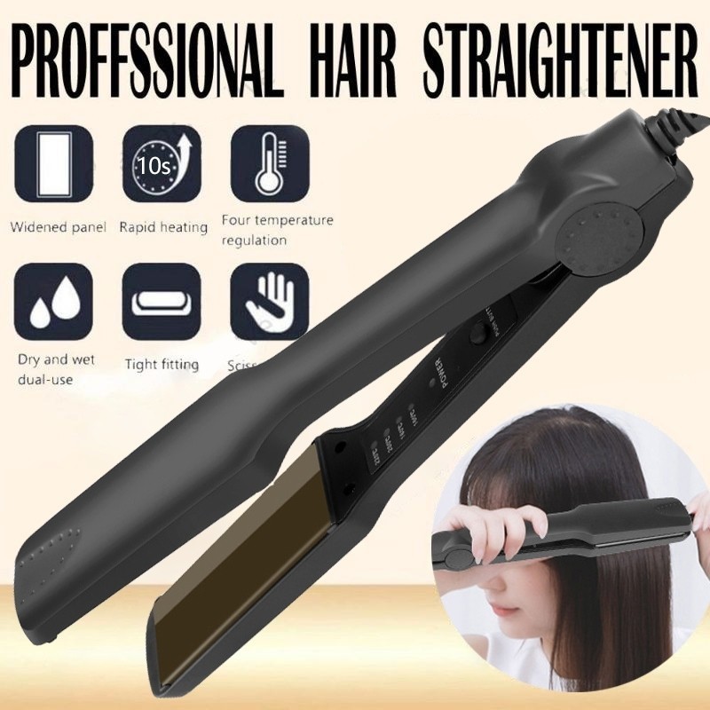 Iron Ceramic Hair Straightener Styling Tools Machine 2 in 1 Hair ...