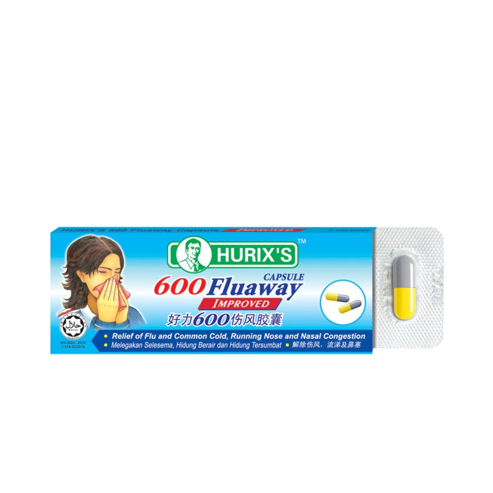 Hurix's 600 Fluaway Capsule 6's | Shopee Malaysia