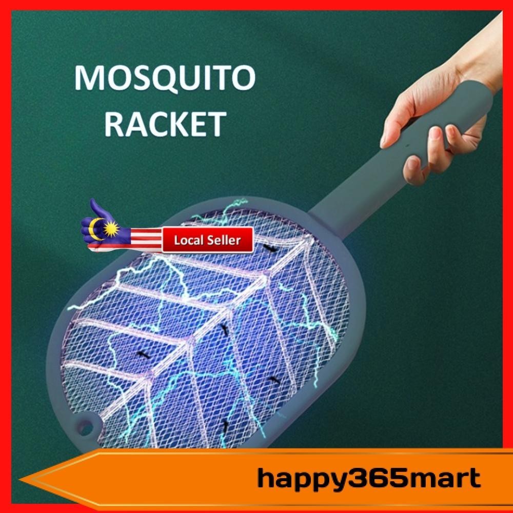 Mosquito Racket Electric Rechargeable USB Swatter Zapper Kill Insect ...