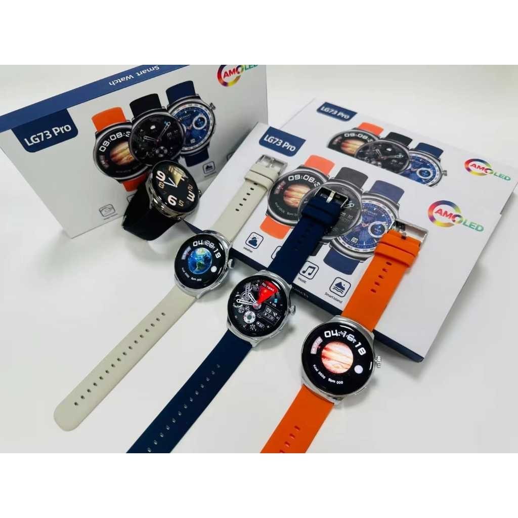 LG73 PRO Smartwatch: 64 Memory, AMOLED 1.52" Screen,Bluetooth Connectivity, Radar Scanning Dial ...