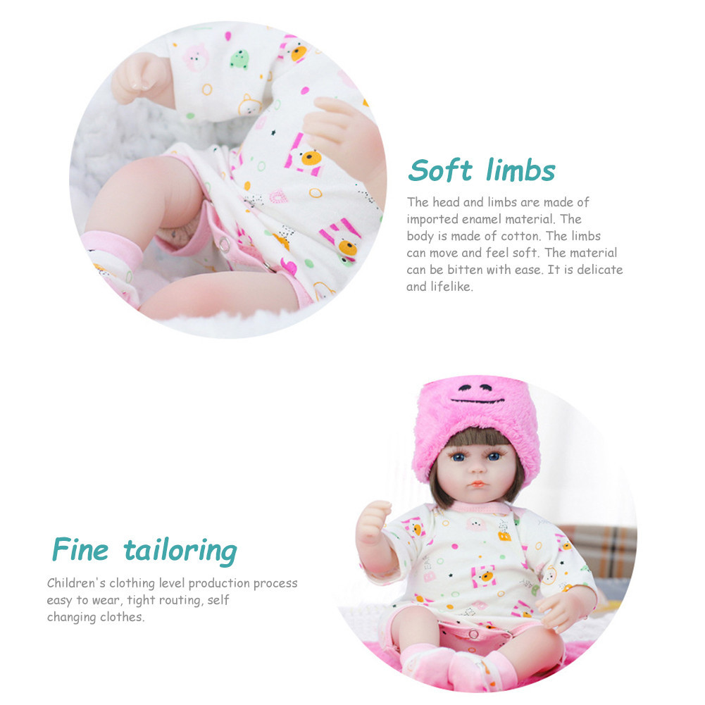 [uebtech.my] Simulation Baby Doll Toy Newborn Toddler Vinyl Soft ...