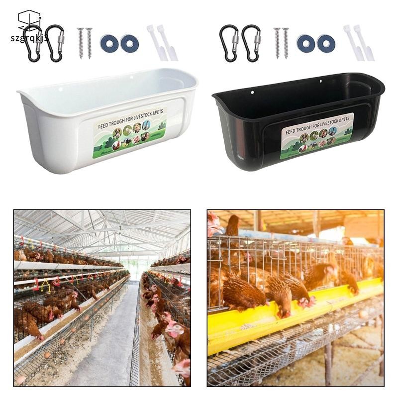 [szgrqkj3] Hanging Chicken Feeder Feeder Water Bucket Livestock Feed ...