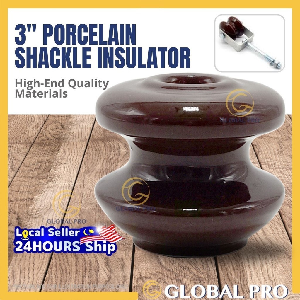 3" Shackle Insulator Porcelain Insulate Conductors Electrical Used In ...