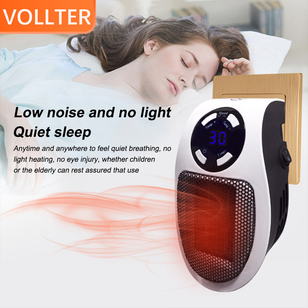 Small Electric Ceramic Automatic Shutdown Heater Children Space Fan ...