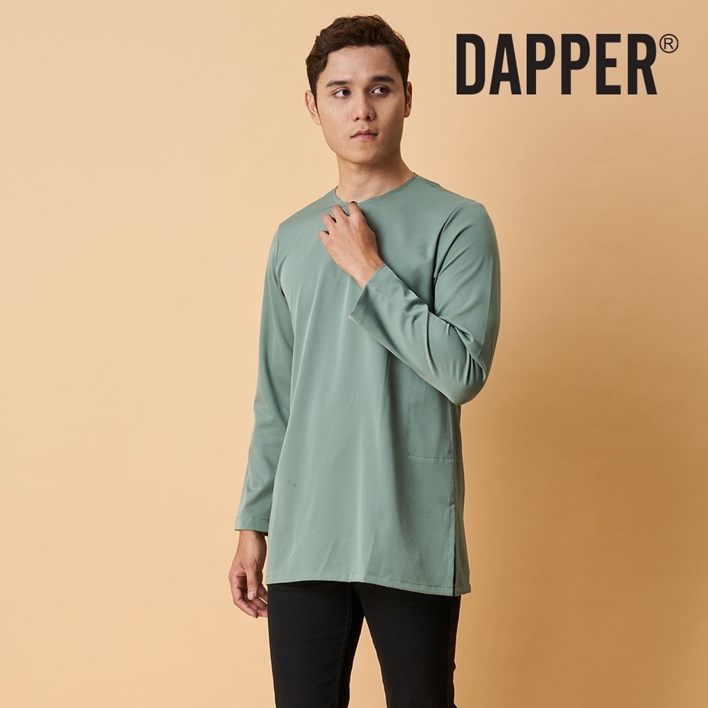 Dapper Green Slim Fit Kurta 314KC | Shopee Malaysia