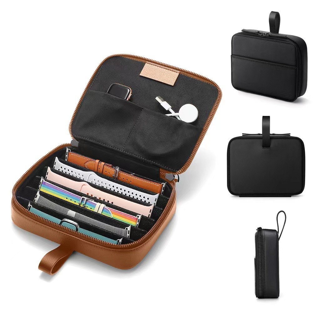 New Watch Strap Organizer Leather storage bag Watch Band Box Case Pouch ...