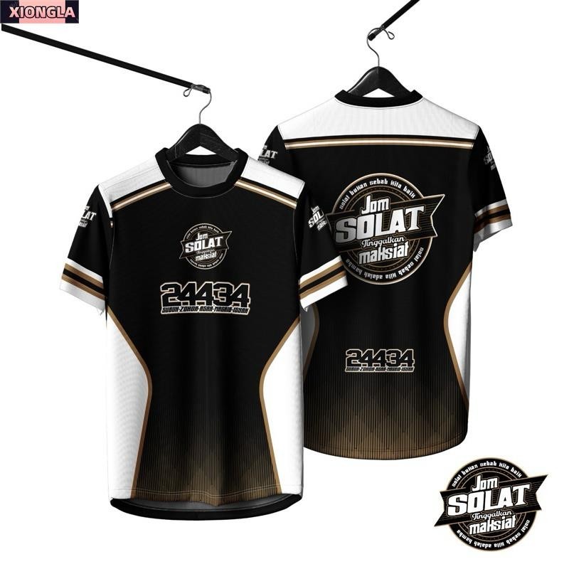 Jom Solat Tinggalkan Maksiat Sublimation Tshirt | Baju Solat 5 Waktu ...