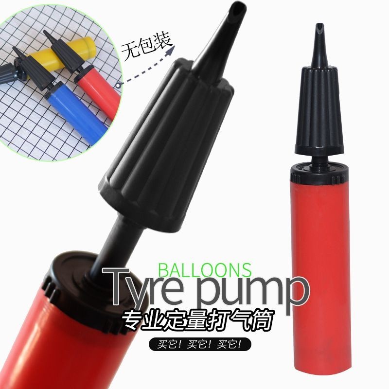 Balloon inflator manual pump plastic oblique mouth mini pusher air pump ...