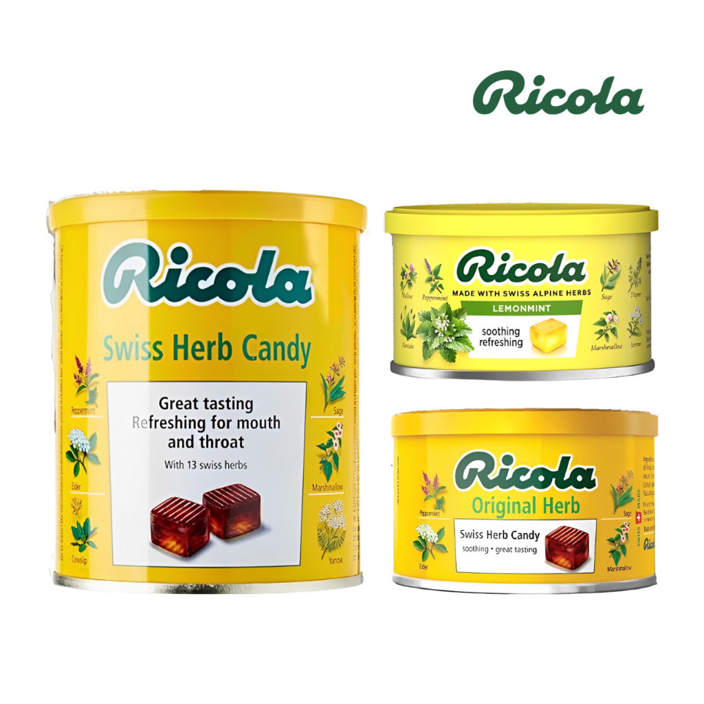 (FRESH BATCH) Ricola Swiss Herb Candy Original Soothing Throat Candy Sugar Gula Melegakan ...