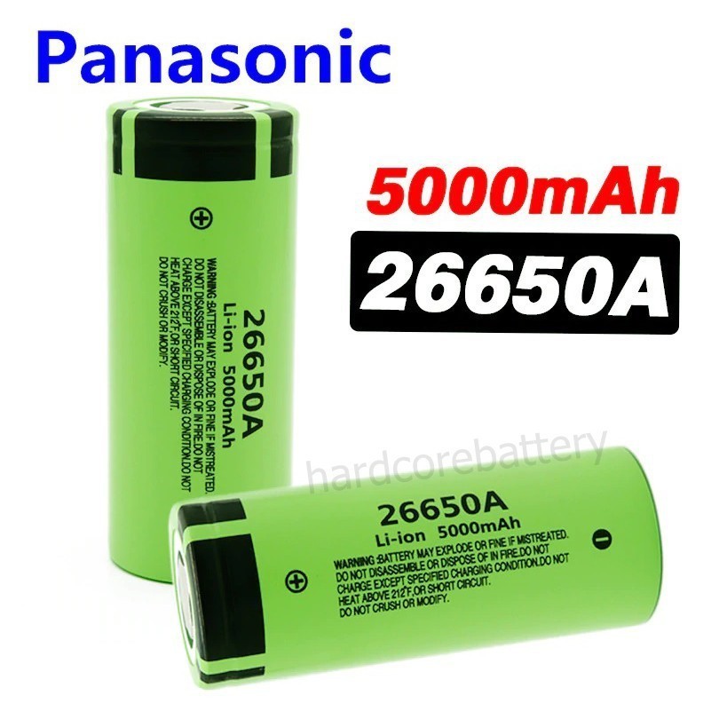 Panasonic 26650A 3.7V 5000Mah 50A Lithium ion Rechargeable Battery High ...