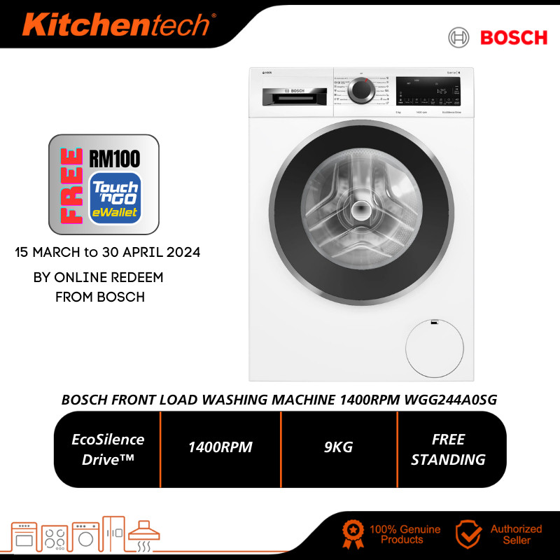 Bosch Front Load washing Machine WG-G244A0SG 9KG 1400RPM WGG244A0SG ...