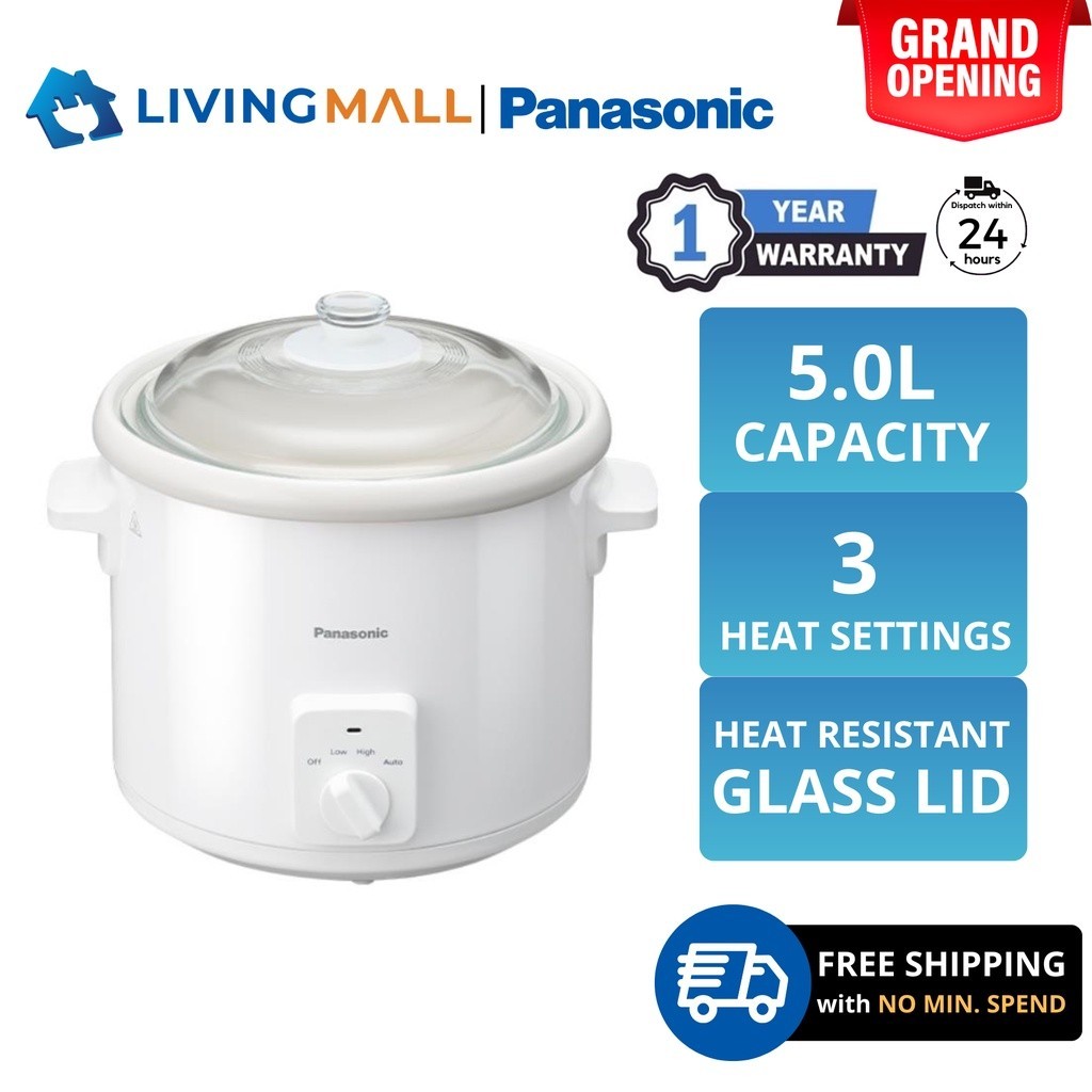 [FREE DELIVERY] PANASONIC NF-N51A (5.0L) SLOW COOKER NF-N51AWSK CERAMIC ...