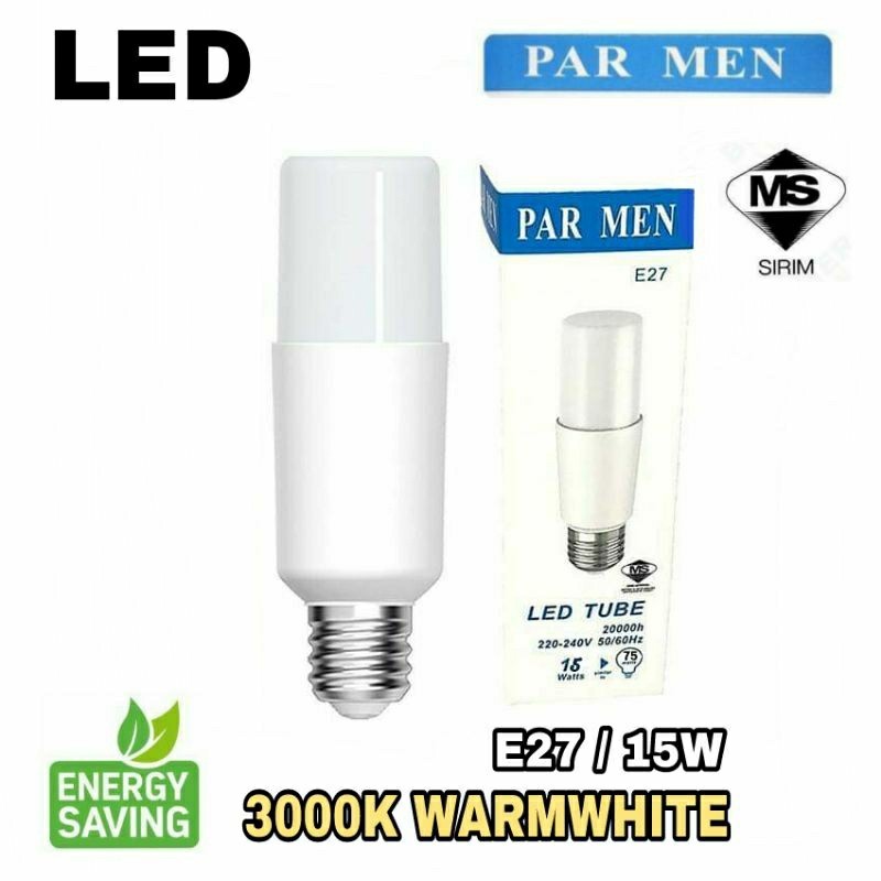 ParMen 3000K Warm White 15W E27 LED Light Stick Tube (SIRIM APPROVED ...
