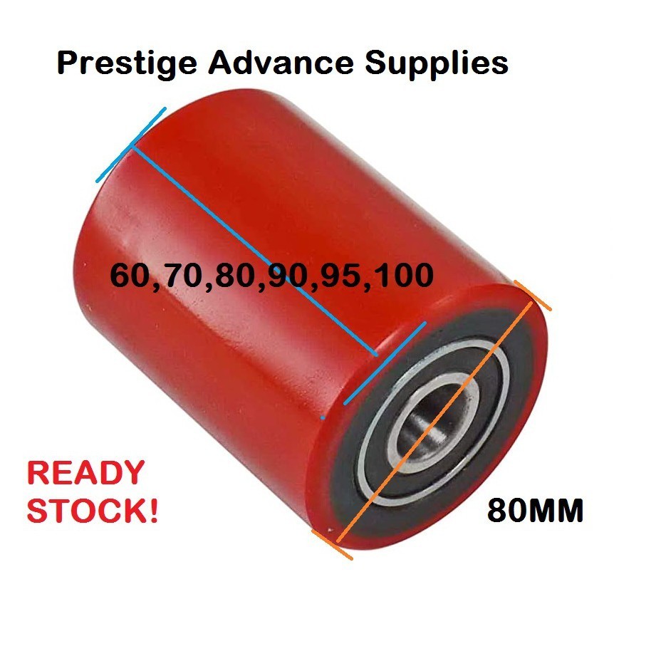 Quality Pallet Truck Load PU Wheel C/W Ball Bearing READY STOCK DIY ...