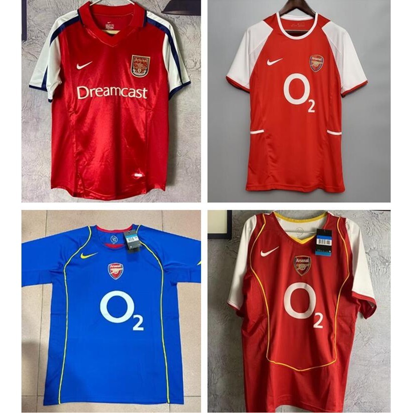 00-01 Arsenal retro jersey 2002/04 Arsl home retro jersey 2004/05 Ars ...