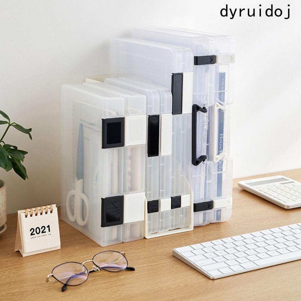 DYRUIDOJ A4 File Box, Transparent Durable a5 Organize The Box, Office ...