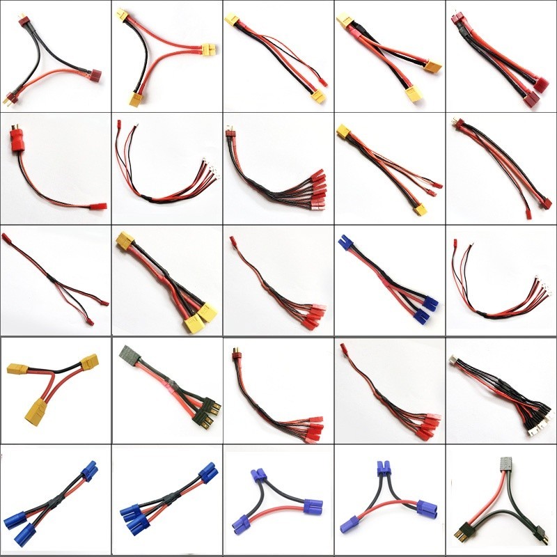 XT60 XT30 Plug Parallel Battery Connector Cable Extension Y / O ...